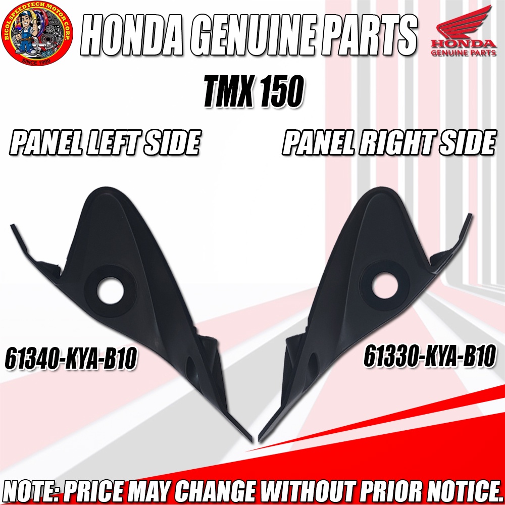 TMX 150 PANEL (HPI) (Genuine: LEFT- 61340-KYA-B10 / RIGHT- 61330-KYA ...