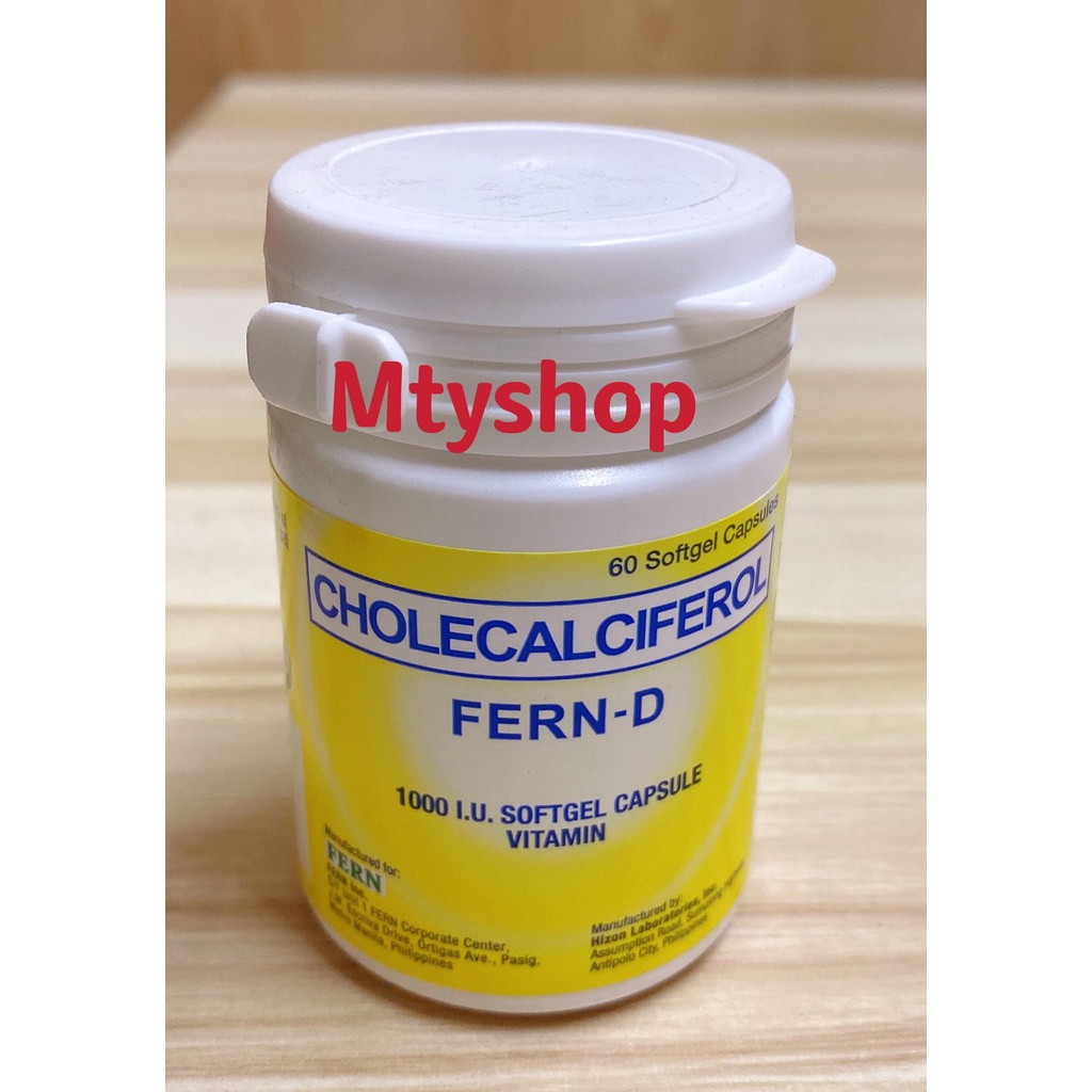 FERN D Vitamin D3 in 60s and 120s bottle | Shopee Philippines