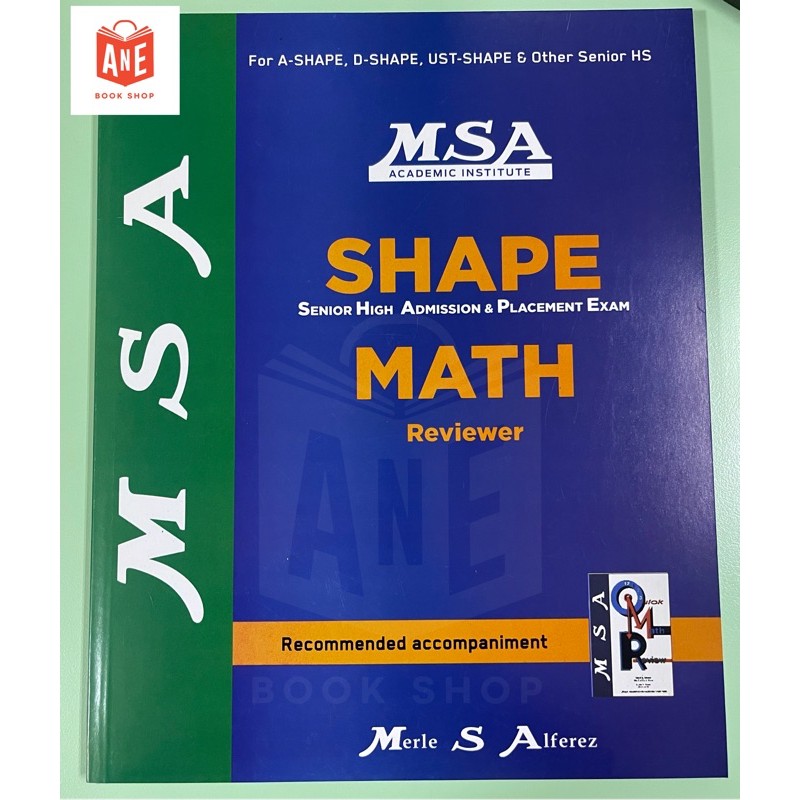 AUTHENTIC MSA SHAPE Math Reviewer | Shopee Philippines