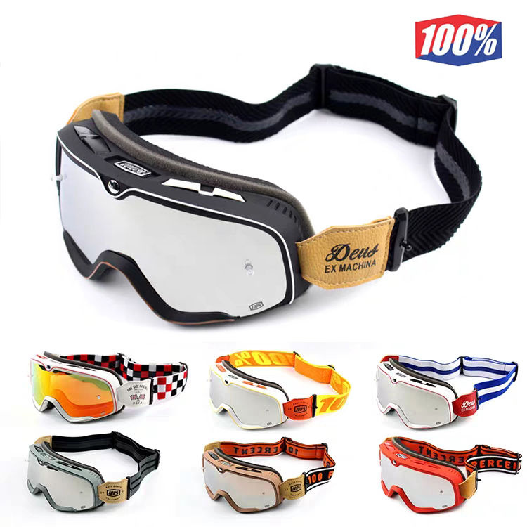 100% Motorcycle Helmet Retro Goggles Off-Road Helmet/Half-Cover Helmet ...