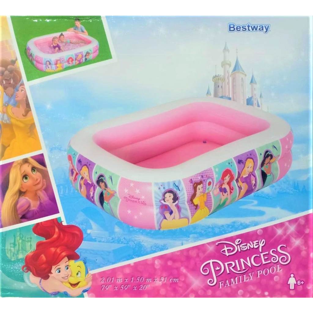 Bestway 91056 Disney Princess Family Pool 201cm / Plain Bottom Pool ...