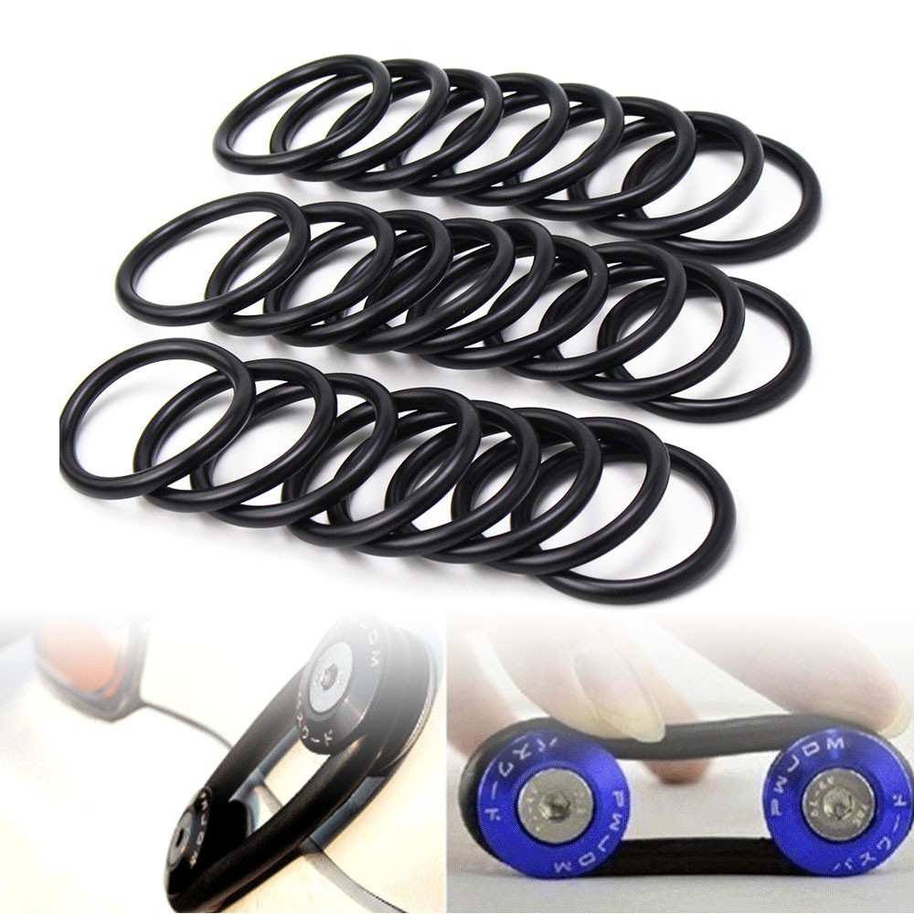 4PCS/lot Replacement Rubber O-Rings Gaskets Black car bumpers Quick ...