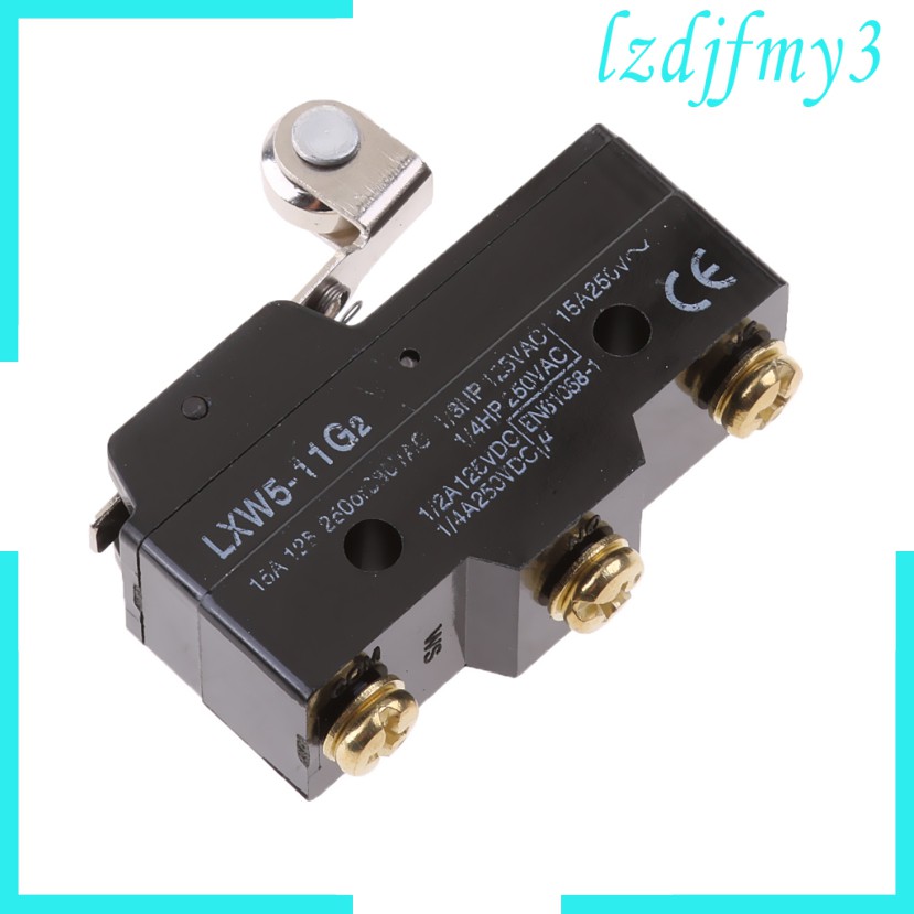 480V/250V/125V 15A SPDT 1NO 1NC Actuator Micro Limit Switch LXW5-11G2 ...