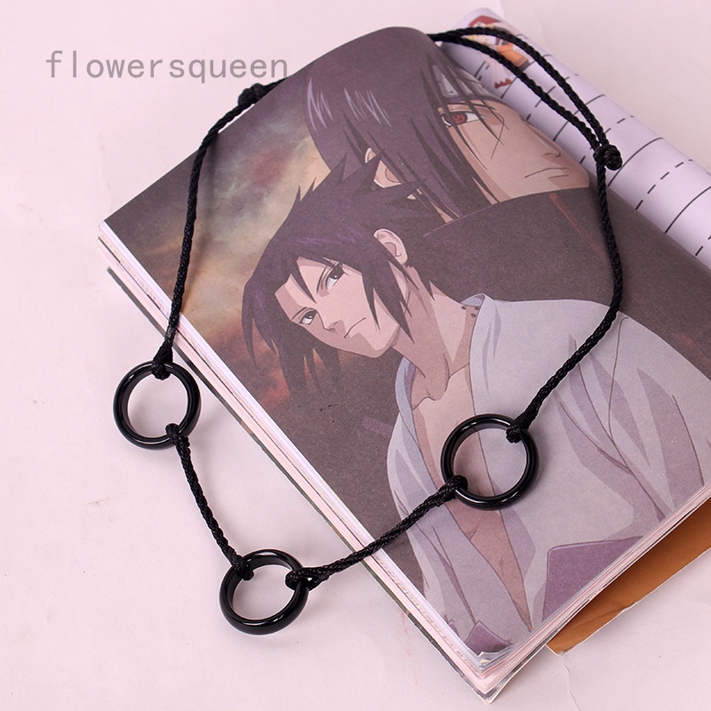 flowersqueen Cosplay Itachi Round Rope Necklace Japanese Anime Akatsuki ...