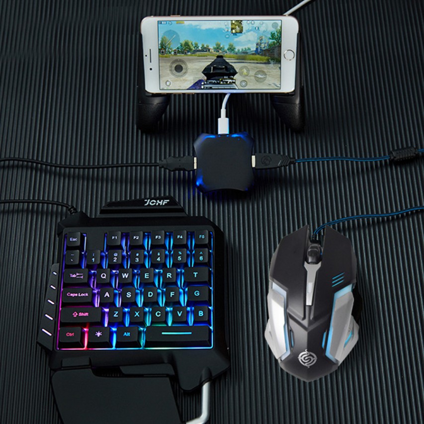 Pubg Mobile Gamepad Controller Gaming Keyboard And Mouse Converter Set