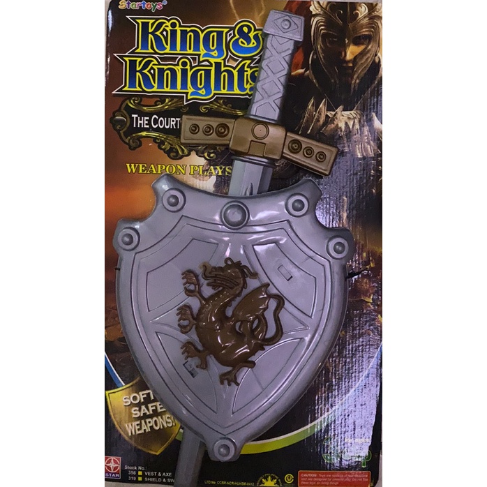 Barbarians King & Knights Sword and Shield Set Toy Toys playtime ...