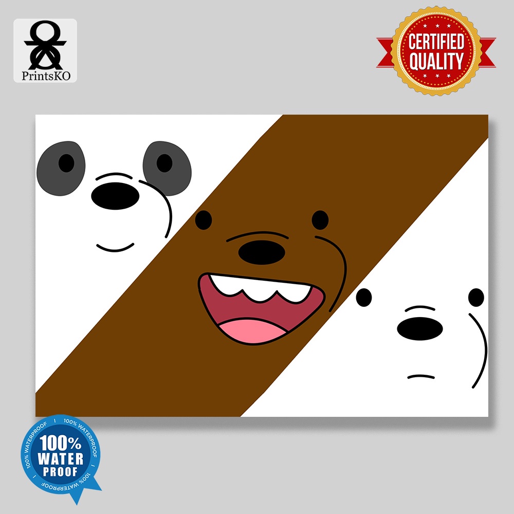 Tarpaulin / Tarp with We Bear Bears - WBB Characters Design | Shopee ...