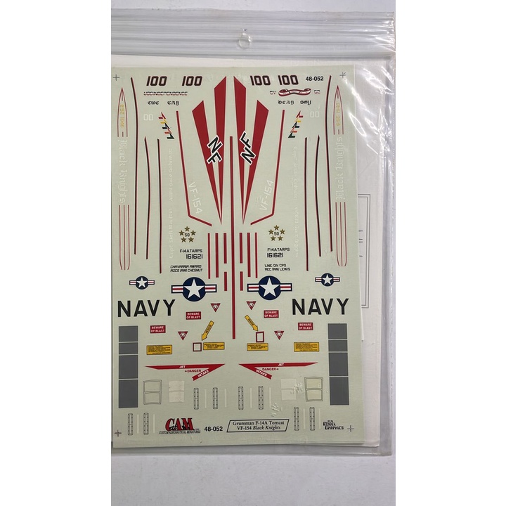CAMDECALS 48-052 GRUMMAN F-14A TOMCAT VF-154 1/48 - DECAL | Shopee ...