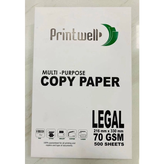 HARD PAPER Printwell Multi-purpose Copy Paper A4 Size Bond Paper Per ...