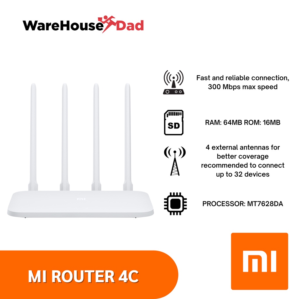 Xiaomi Mi Router 4C WIFI Router | Shopee Philippines