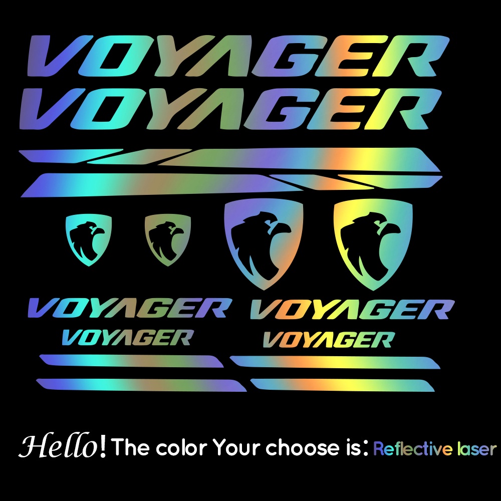 Voyager Bicycle Vinyl Decal Stickers Frame Replacement Adhesive Set ...