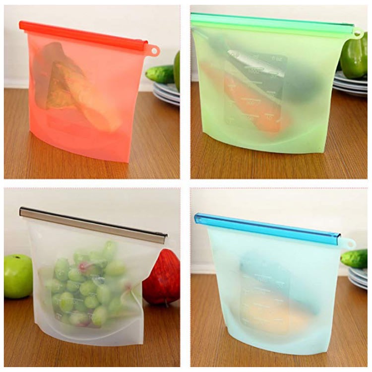 Silicone Zip Lock Container (with Graduated Measurement) | Shopee ...