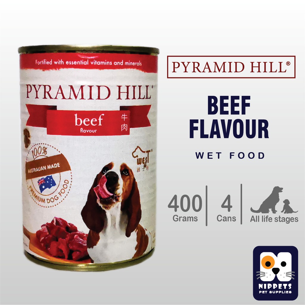 PYRAMID HILL Beef Premium Wet Dog Food in Can 400g (SET OF 4) | Shopee ...