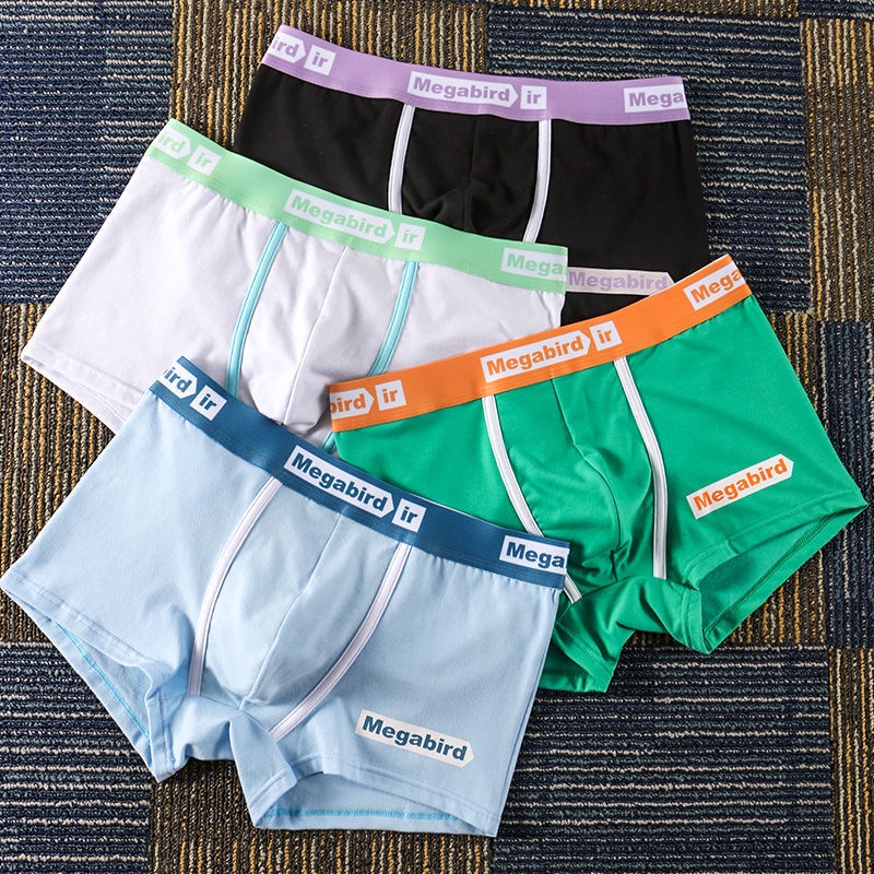 3Pcs Men Underwear Cotton Boxer Men Antibacterial Underwear Briefs for ...