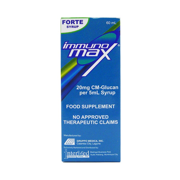 Immunomax Forte 20 mg per 5 ml Syrup 60 ml | Shopee Philippines