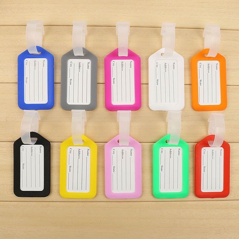 Travel Bag Tag Plastic Luggage Tags Suitcase Tags School Bag Tags ...