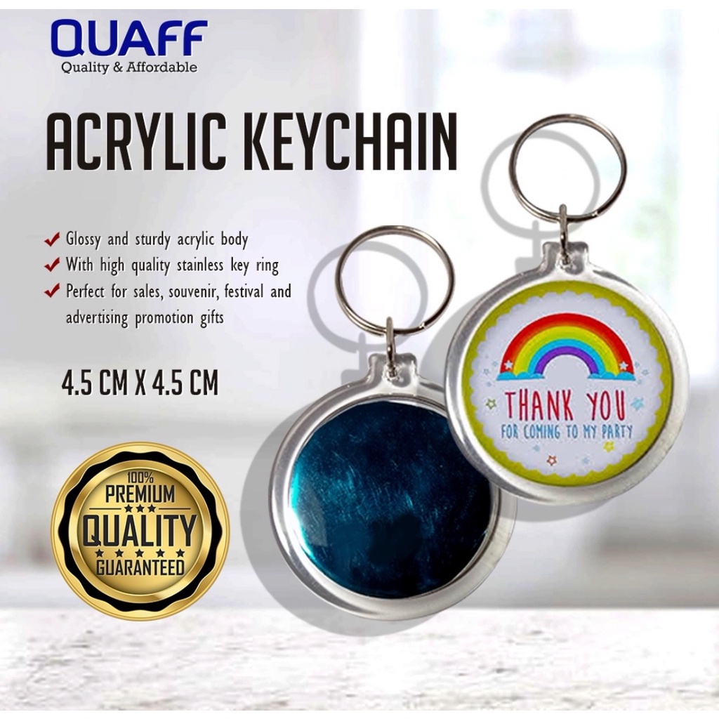 (100 sets per pack)QUAFF Acrylic Keychain | Shopee Philippines