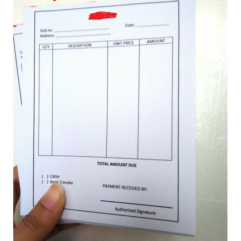 2pads order form. receipt carbonize/ordinary generic/customize 1/4 ...