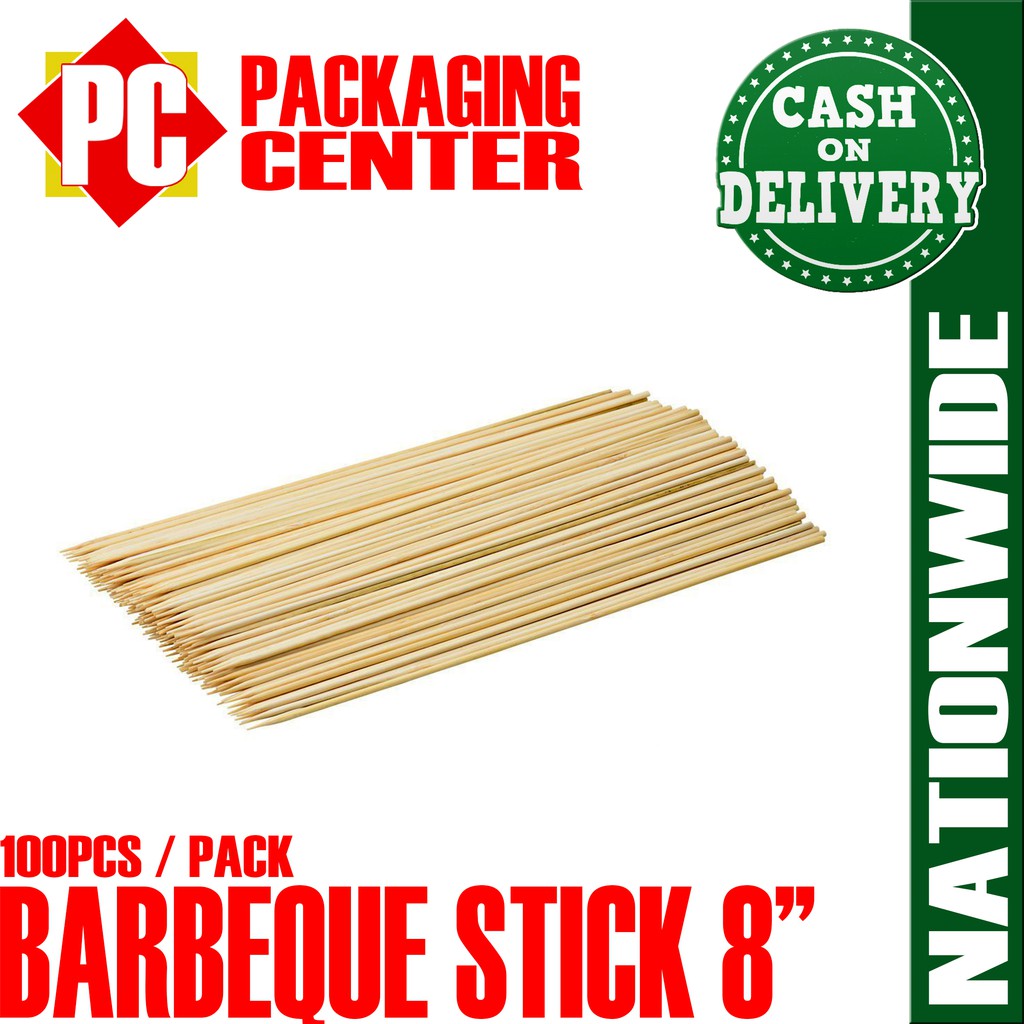 Barbeque stick 8” inches by 100pcs per pack | Shopee Philippines