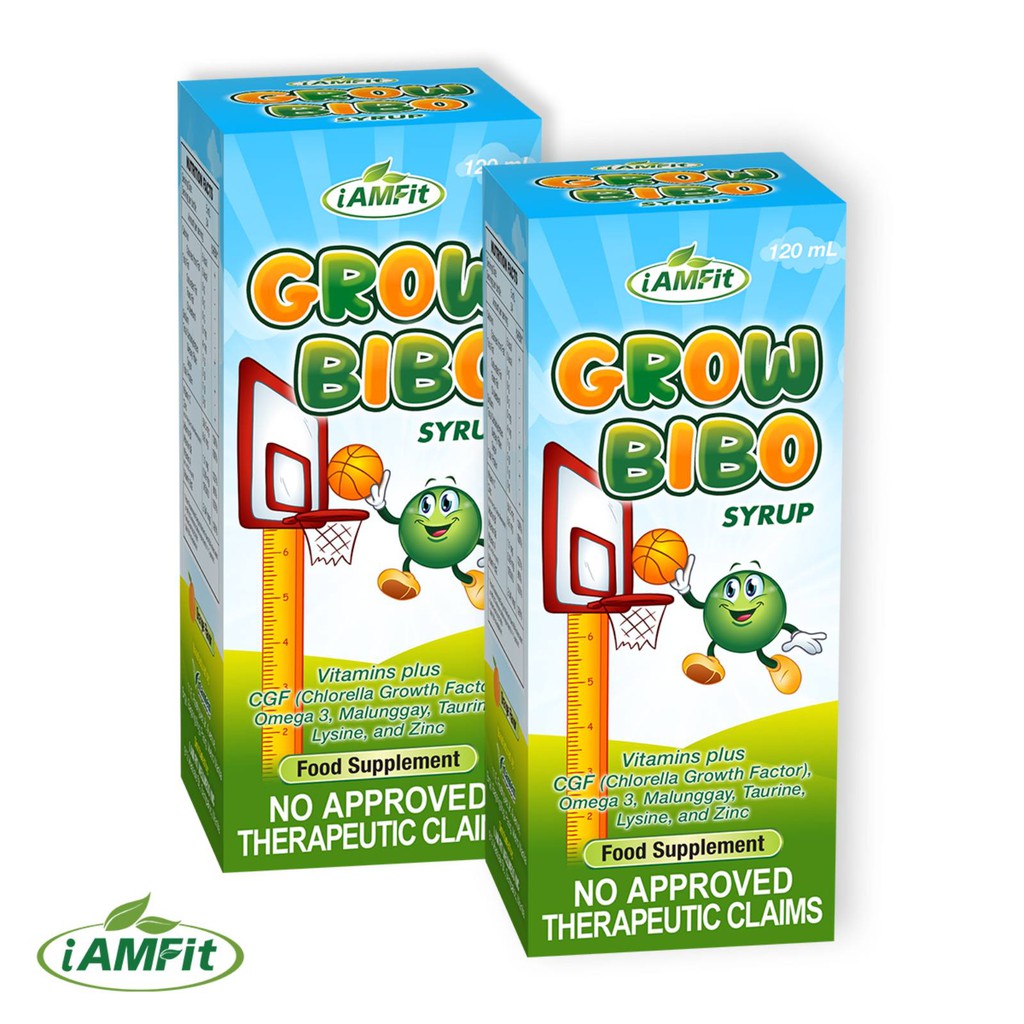 iAMFit Grow Bibo Syrup Duo Bundle 2 Boxes 120ml Per Bottle | Shopee ...