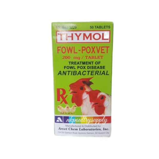 Thymol Fowl - Poxvet Tablet 50s | Shopee Philippines