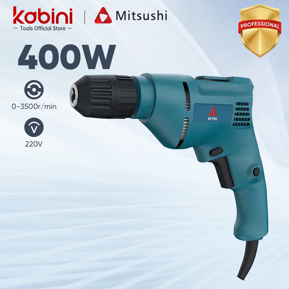 Mitec by Mitsushi MTC010D 400W 10mm Electric Drill Professional Hand ...