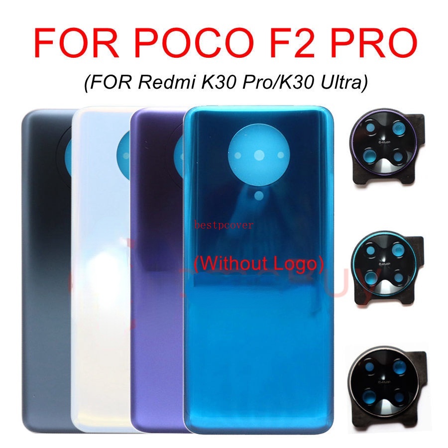 BP-For Xiaomi Poco F2 Pro Back Battery Cover Glass Panel Rear Housing ...
