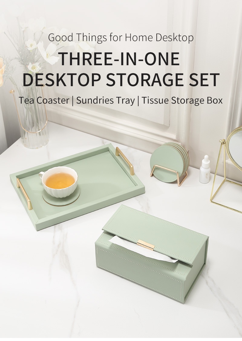 CASEGRACE PU Leather Tissue Box Napkin Carton Hotel Storage Boxes ...