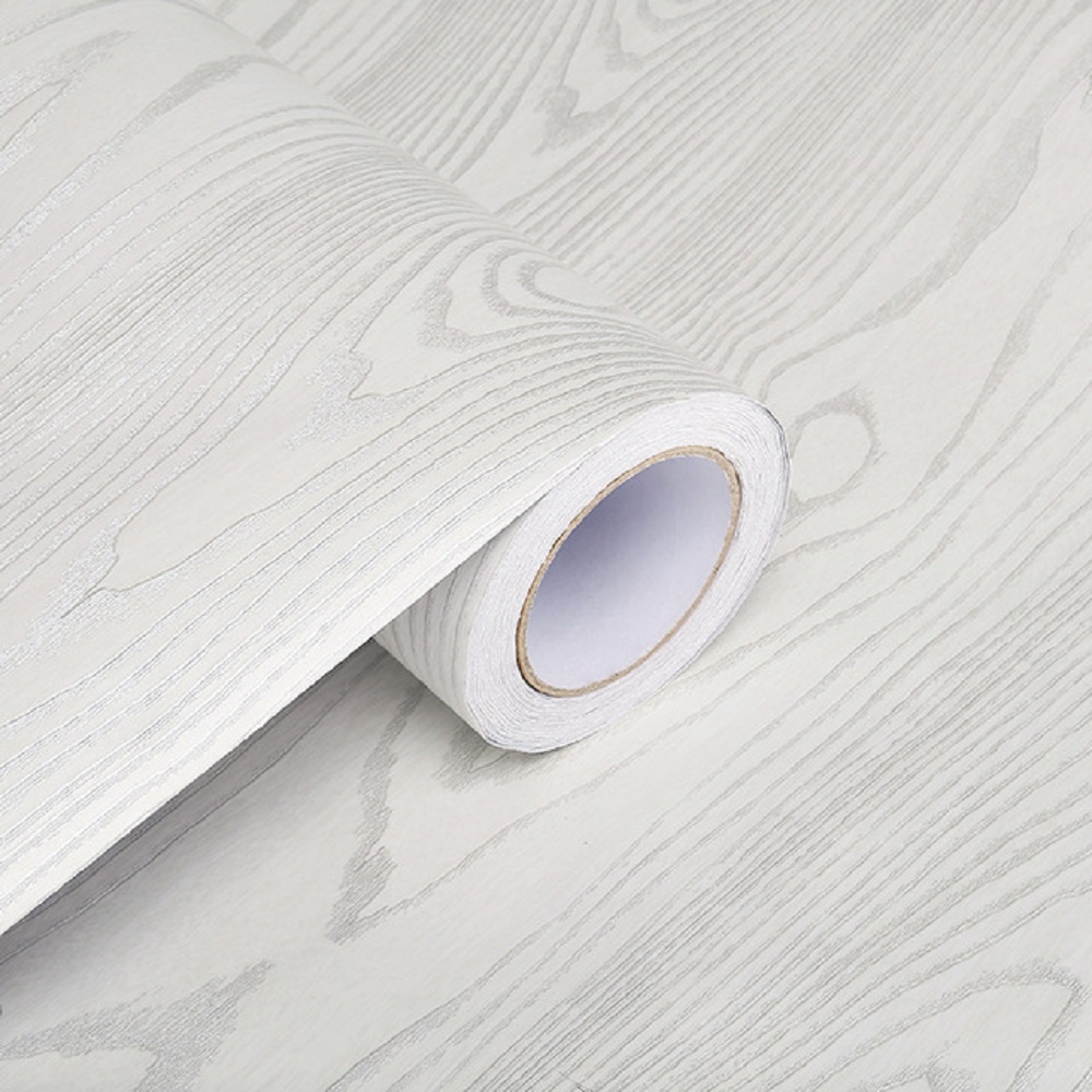 Thick wood grain sticker furniture renovation 3D waterproof self ...