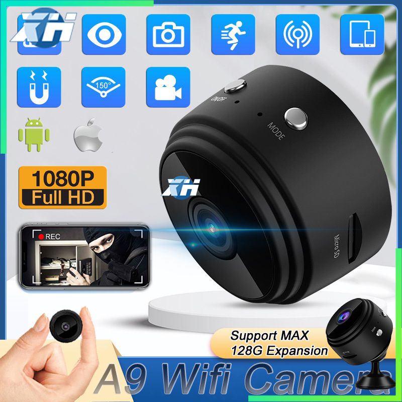A9 Wifi Mini Camera Night Vision Hd 1080p Cctv Ip Monitor Home Security ...