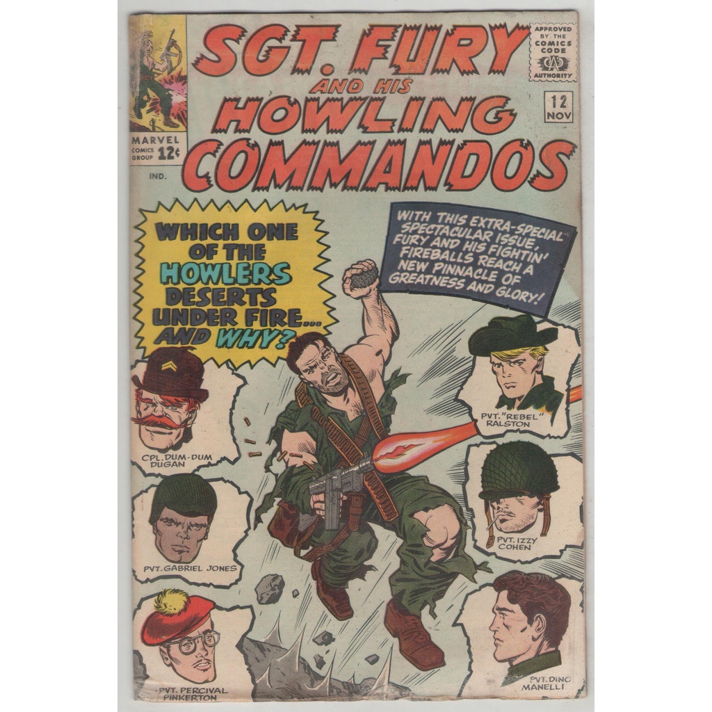 Sgt. Fury & his Howling Commandos 12, 19, 23 (1964-65) Nick Fury ...