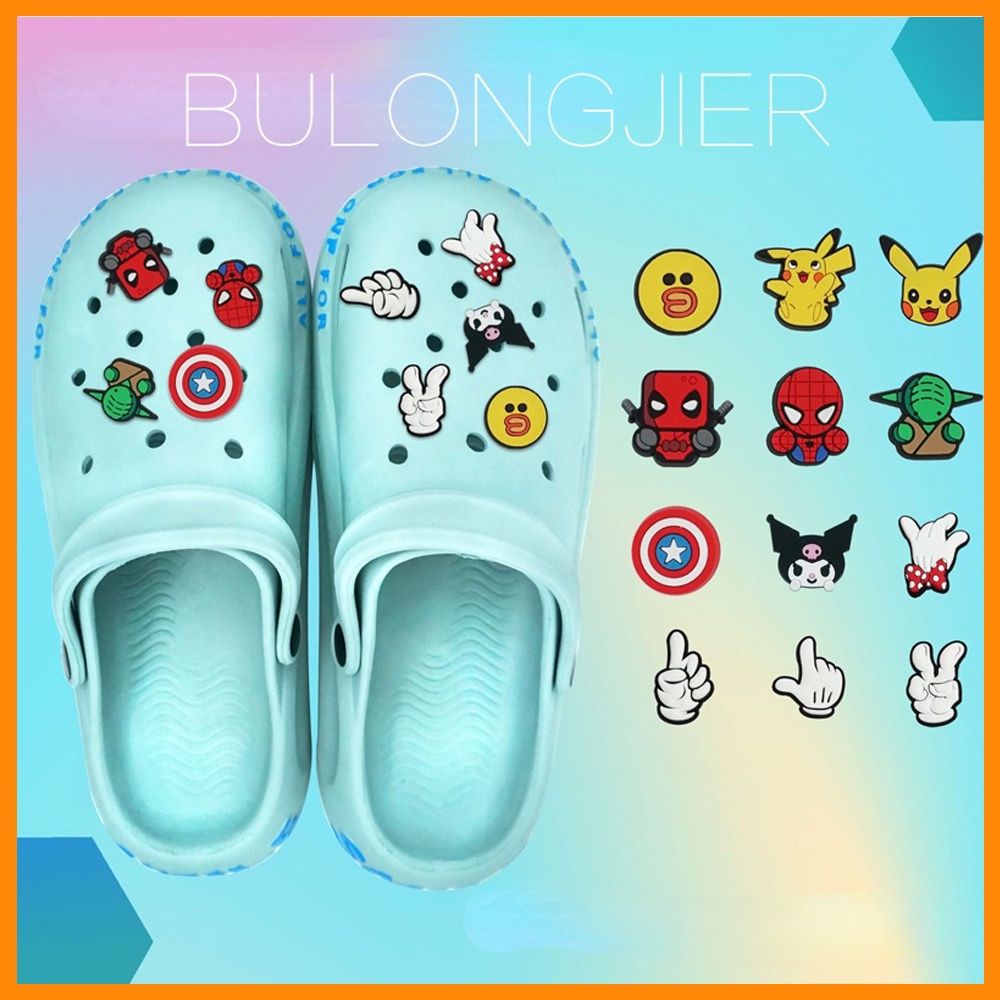 Shoes Charms for Jibbitz For Crocs Gesture DIY Button Combined | Shopee ...
