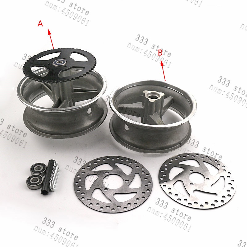 rear 110/50-6.5 and front 90/65-6.5 Aluminum alloy vacuum wheel hub for ...