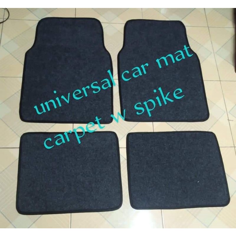 universal car mat (carpet w spike) | Shopee Philippines