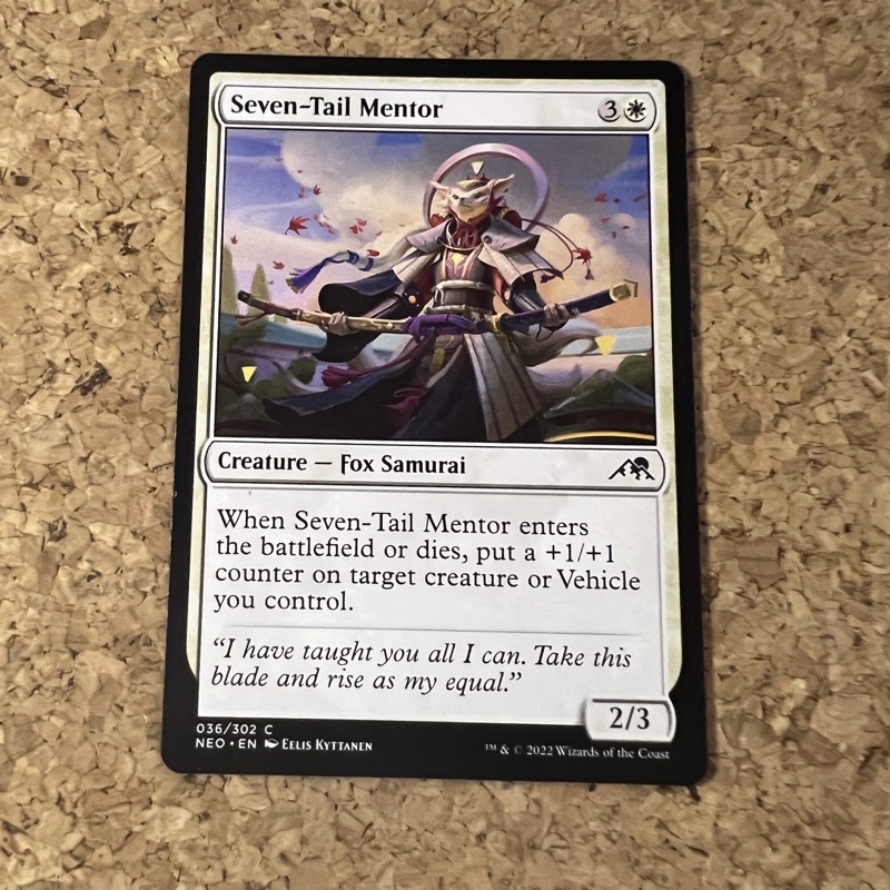 MTG SEVEN-TAIL MENTOR (FOX SAMURAI) MAGIC THE GATHERING | Shopee ...
