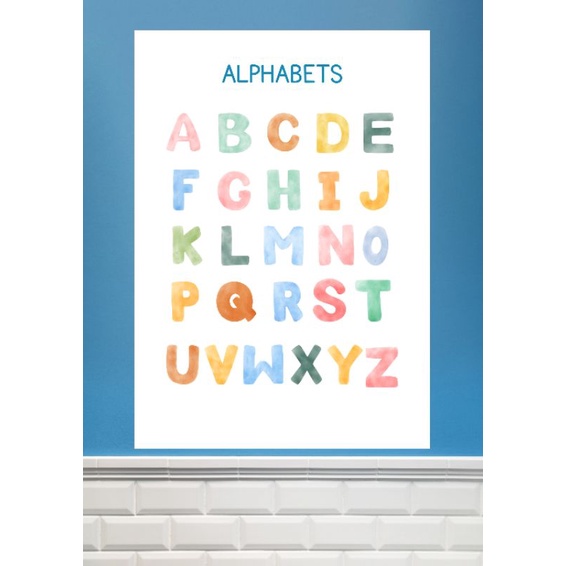 Alphabets Laminated Chart Shopee Philippines