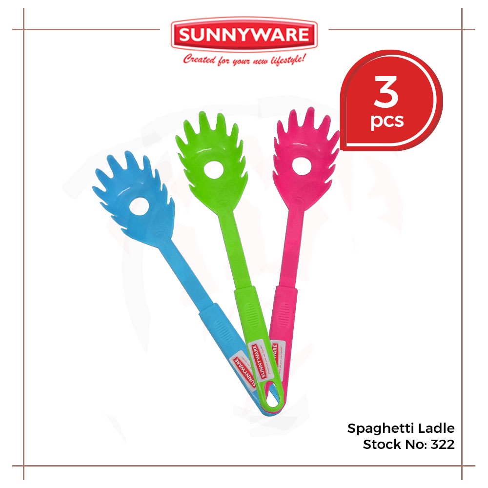 3pcs Spaghetti Ladle [Sunnyware 322] | Kitchenware | Plasticware ...