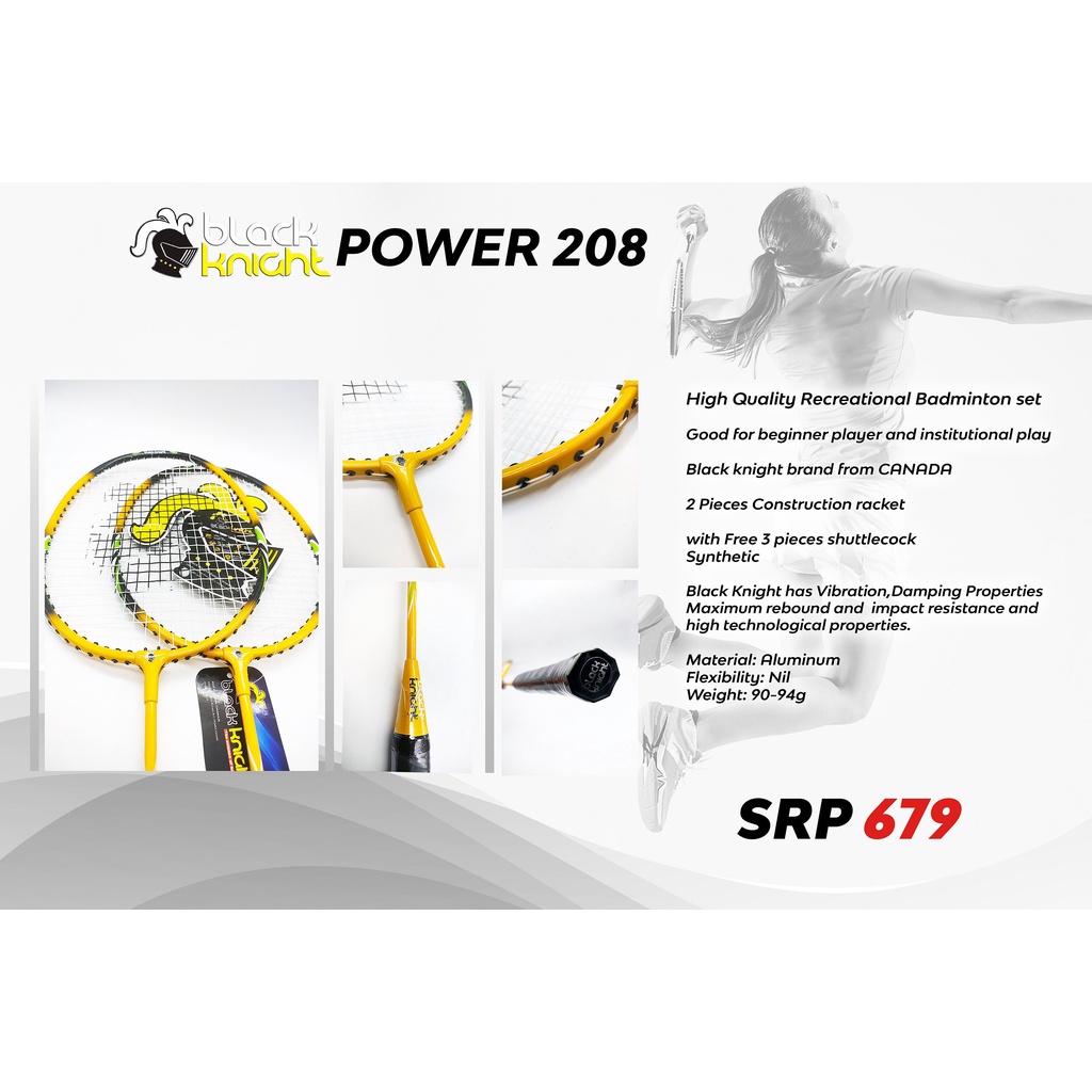 Black Knight Badminton Power 208 Set | Shopee Philippines