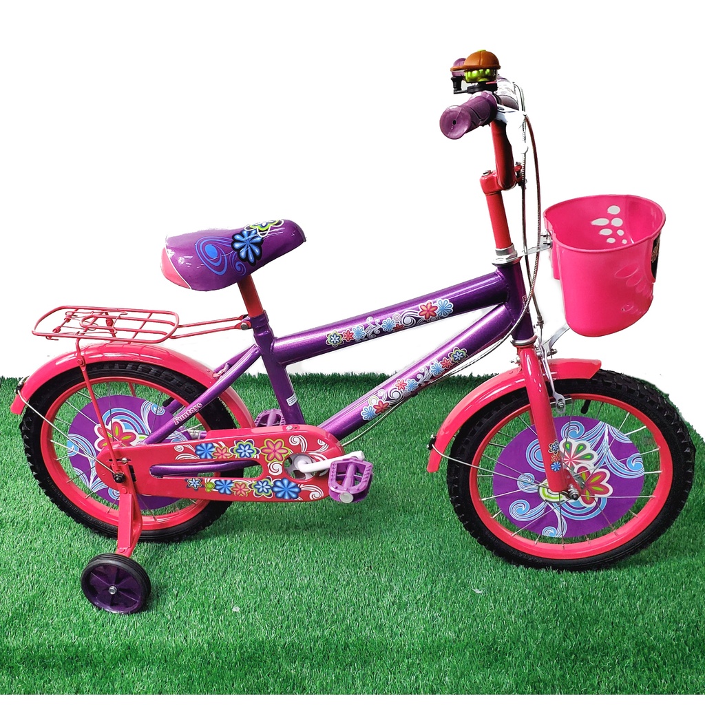 Genesis kids Bike Size 12" with Training Wheels Pink Girls Bike, Kids ...
