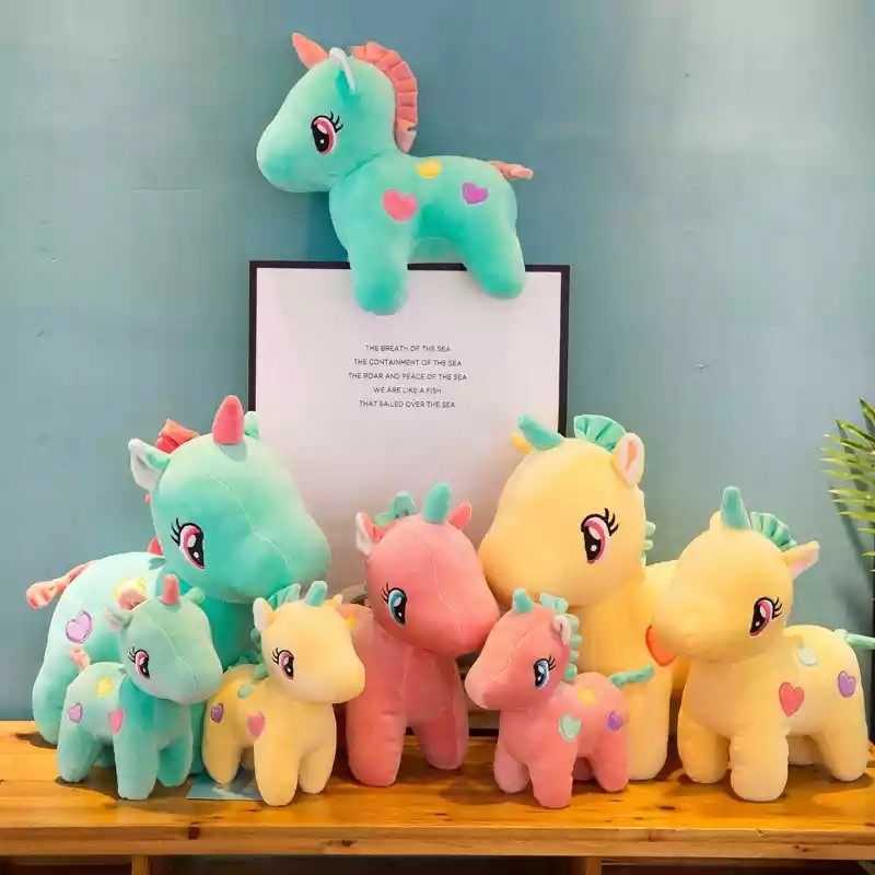 High Quality Unicorn stuff toy with heart 23 cm | Shopee Philippines