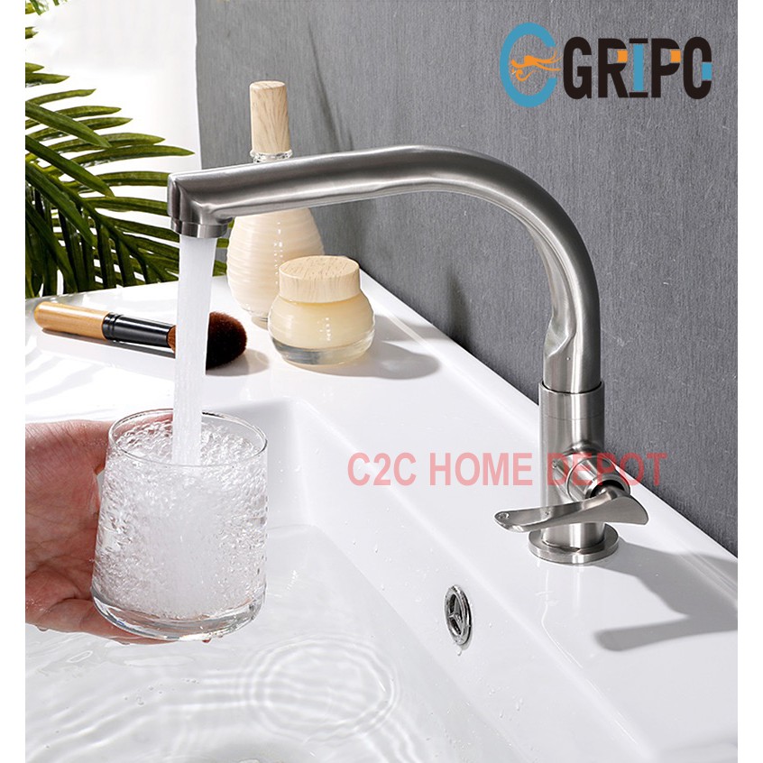 GRIPO High end 304 stainless bath/kitchen faucet matte finish (giraffe ...