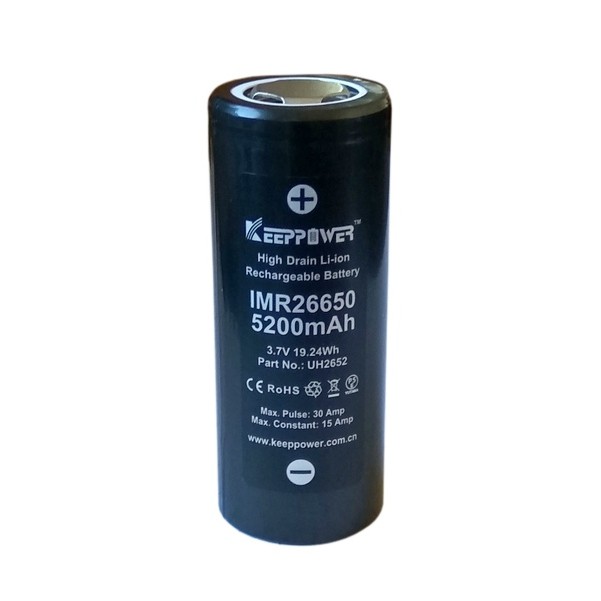 Keeppower Lithium Ion Batteries 18350 16340 16650 18650 14500 26650 ...