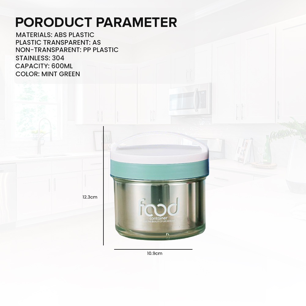 LOCAUPIN Insulated Lunch Box Free Spoon Stainless Steel Food Keeper ...