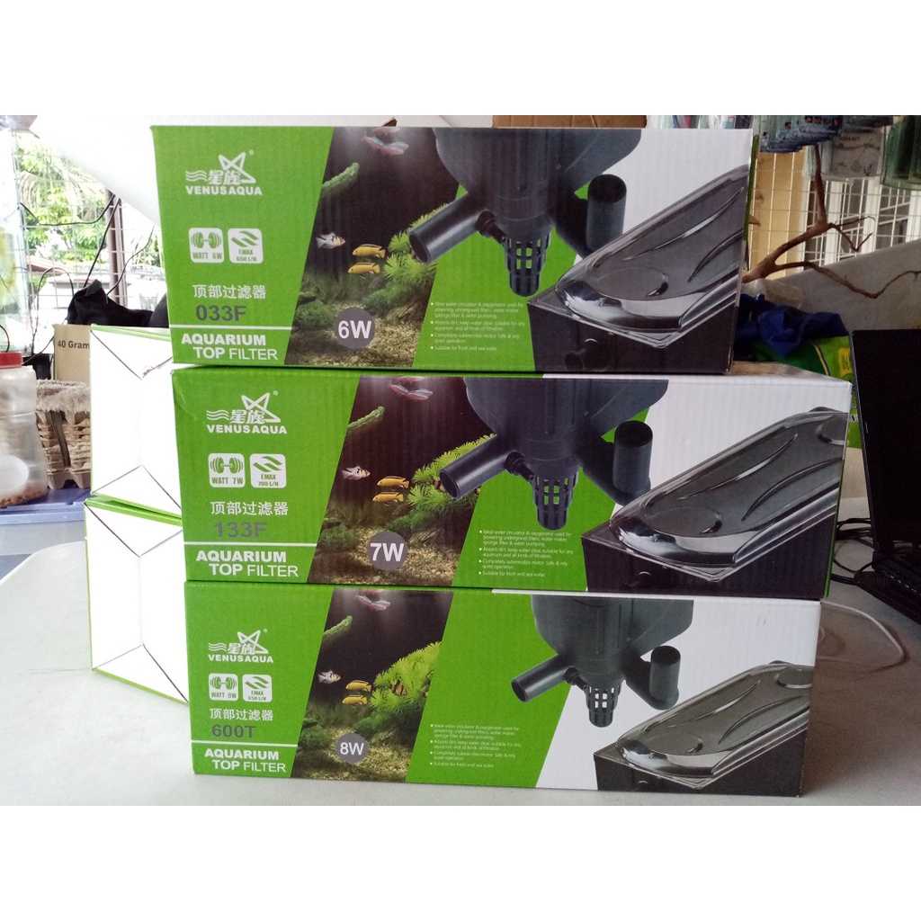 Venus Aqua Aquarium Top Filter (033F, 133F and 600T) | Shopee Philippines