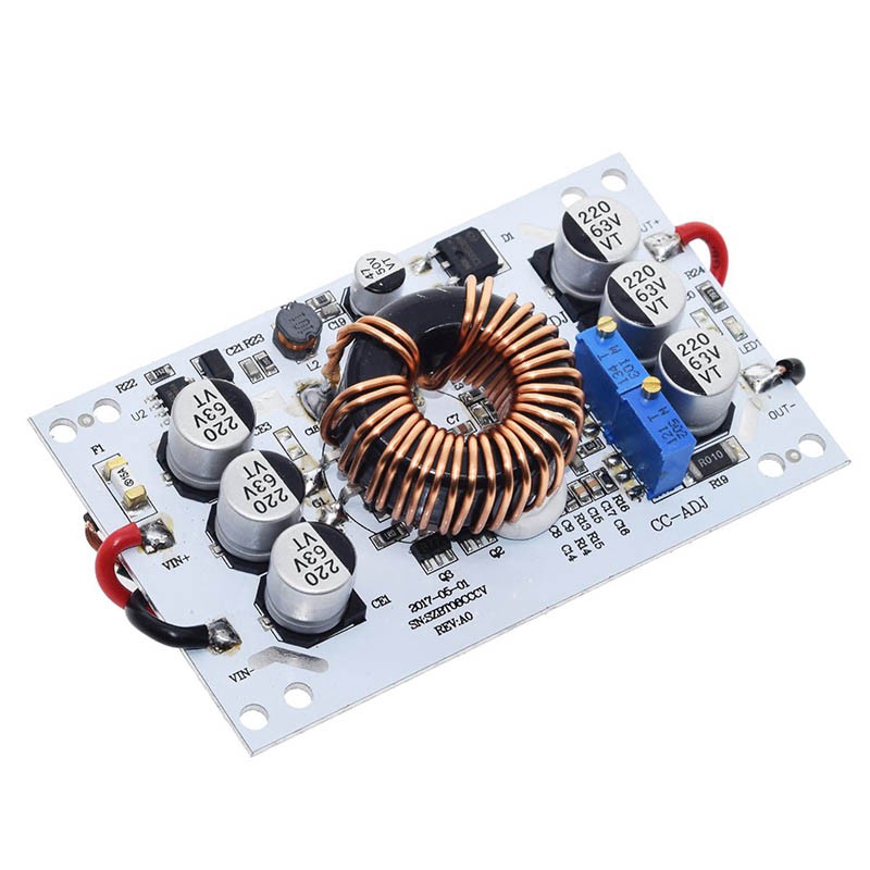 600W Aluminum Plate DC-DC Boost Converter Adjustable 10A Step Up Constant Current Power Supply ...