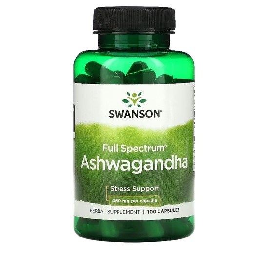 ORIGINAL Swanson, Full Spectrum Ashwagandha, 450 mg, 100 Capsules ...