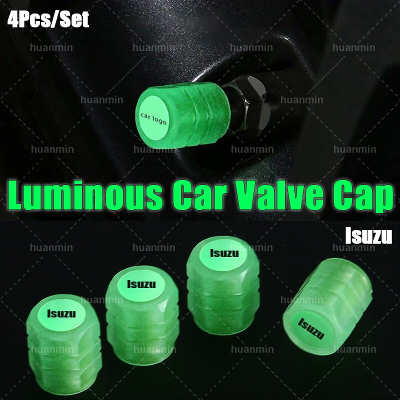 Isuzu Luminous Car Tire Valve Caps Wheel Tyre Rim Stem Covers Dustproof ...