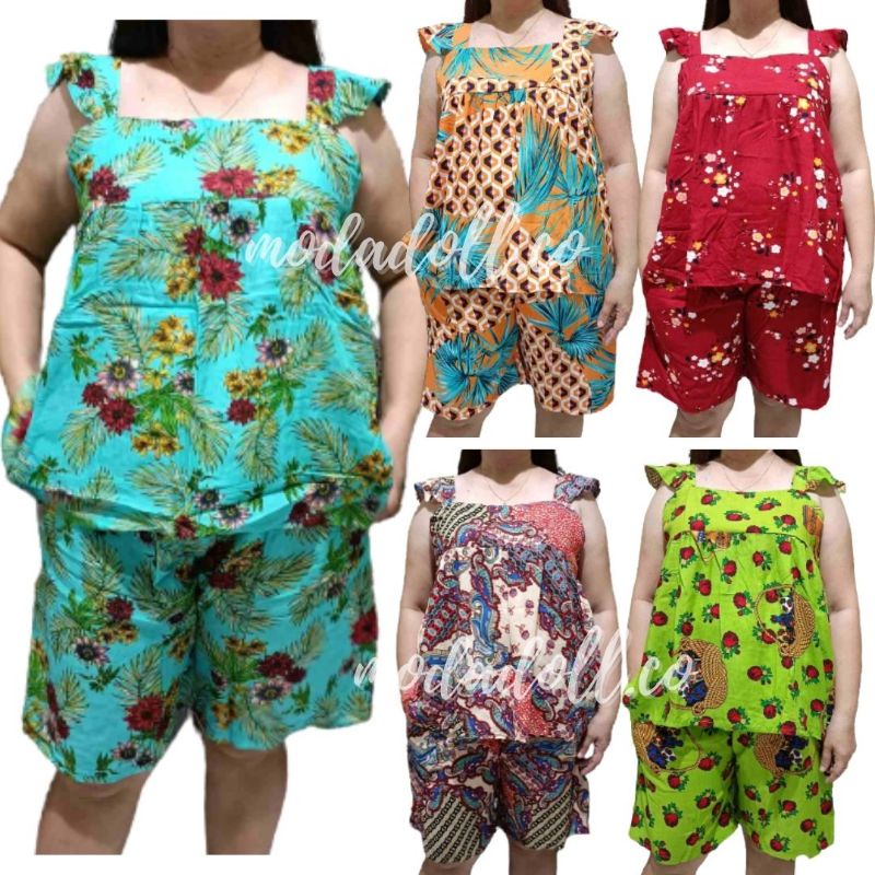 2XL Butterfly Challis Terno w/ 1 Side Pocket | PLUS SIZE (Med-2XL) | Taytay Tiangge Direct ...