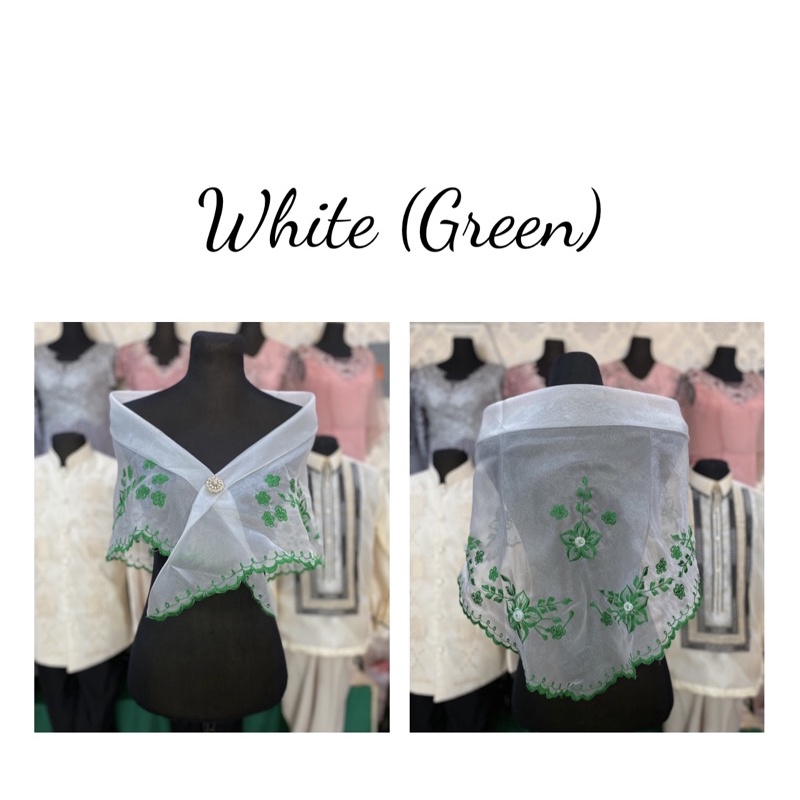 Filipiniana Alampay (Embroidered) | Shopee Philippines