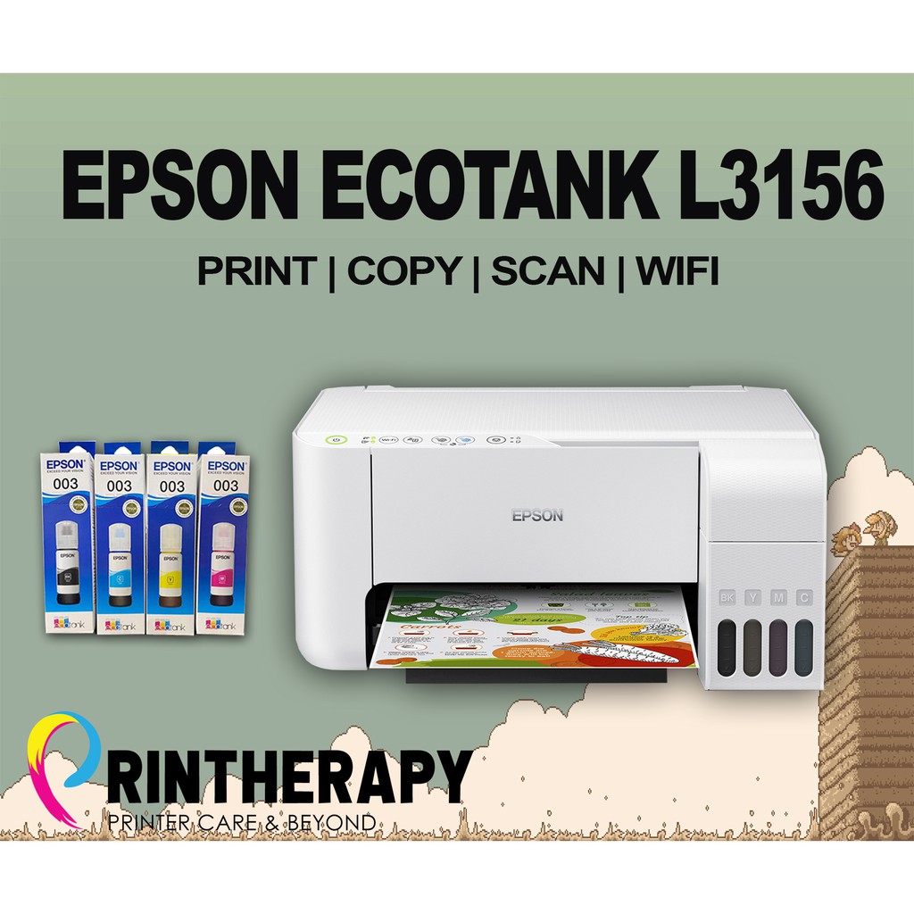 Epson EcoTank L3156 Wi-Fi All-in-One Ink Tank Printer | Shopee Philippines